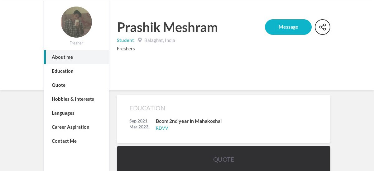 Online Resume | CraftmyCV