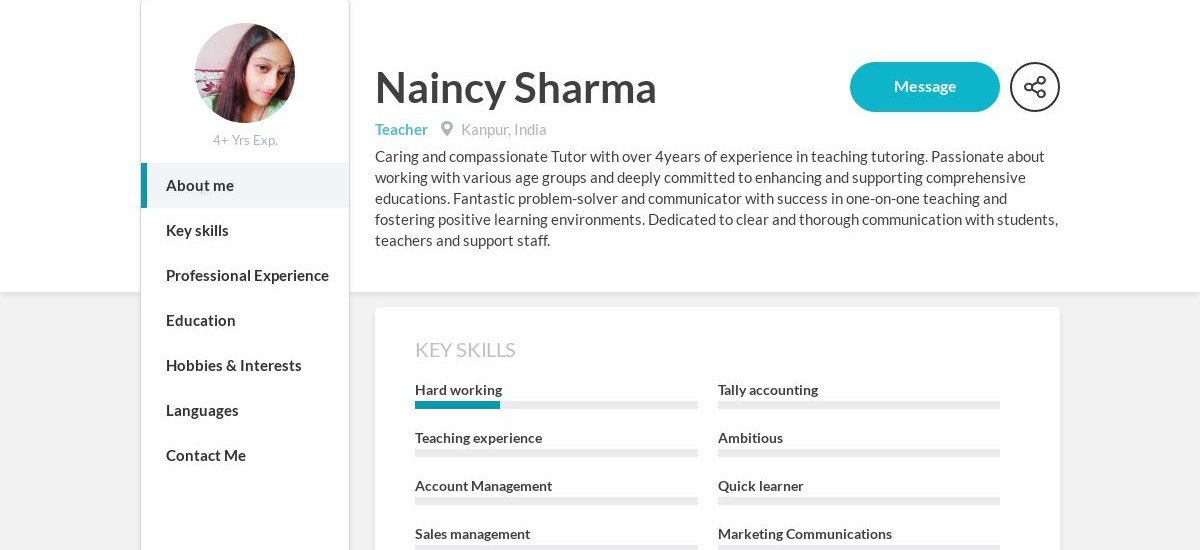 Online Resume | CraftmyCV