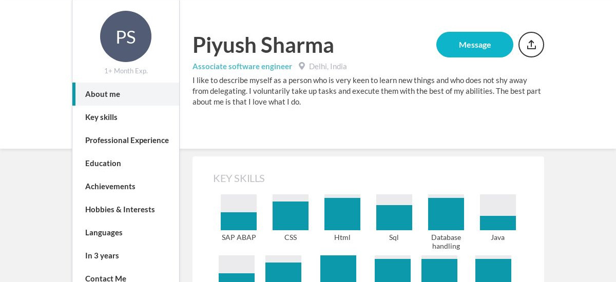 Piyush Sharma Online Resume | CraftmyCV Piyush Sharma Online Resume | CraftmyCV