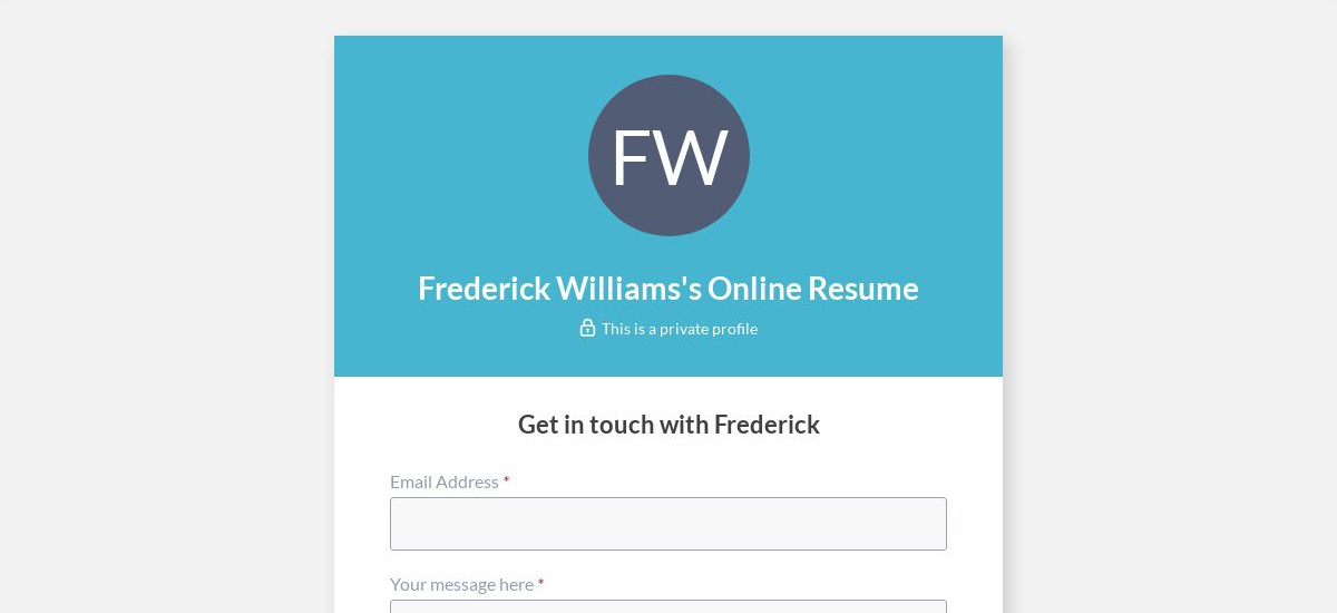 Frederick Williams Online Resume | CraftmyCV