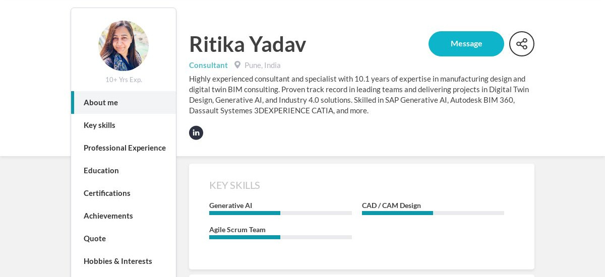 Ritika Yadav Online Resume | CraftmyCV
