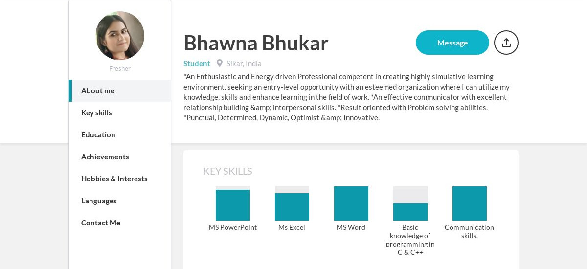 Kapil Bhaskar Online Resume | CraftmyCV
