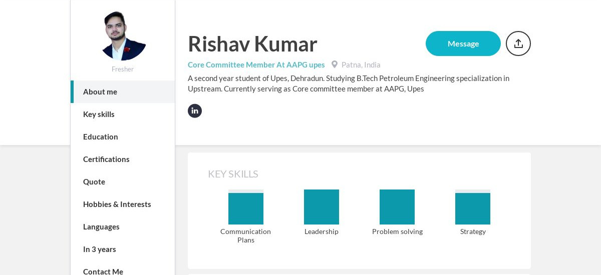 Rishav Kumar Online Resume | CraftmyCV
