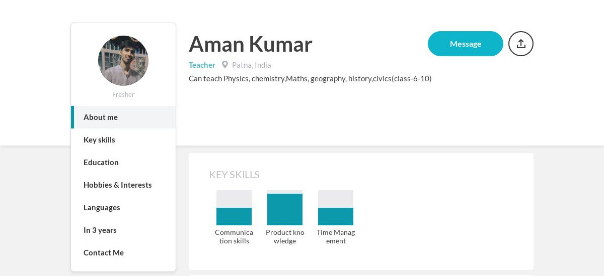 Aman Kumar Online Resume | CraftmyCV