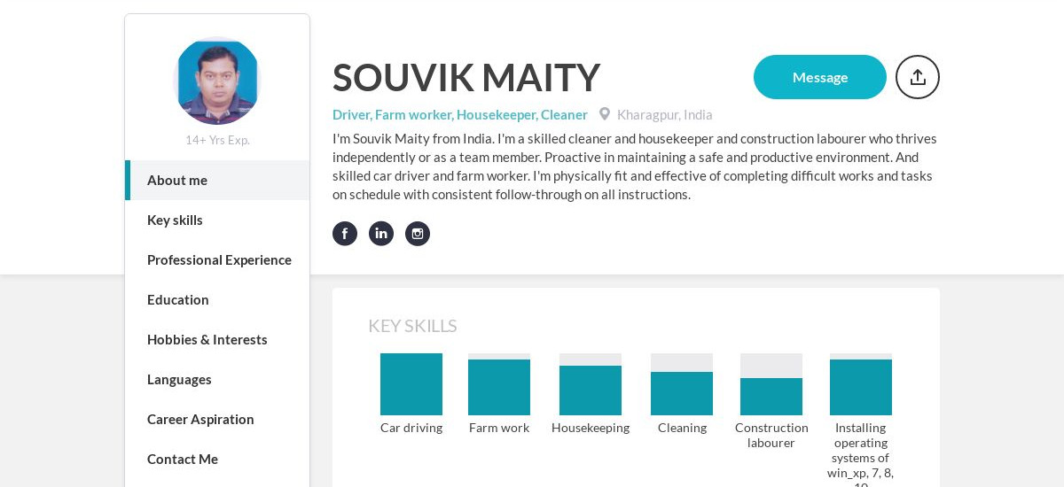 SOUVIK MAITY Online Resume | CraftmyCV