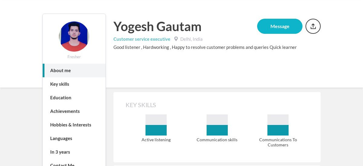 Yogesh Gautam Online Resume | CraftmyCV