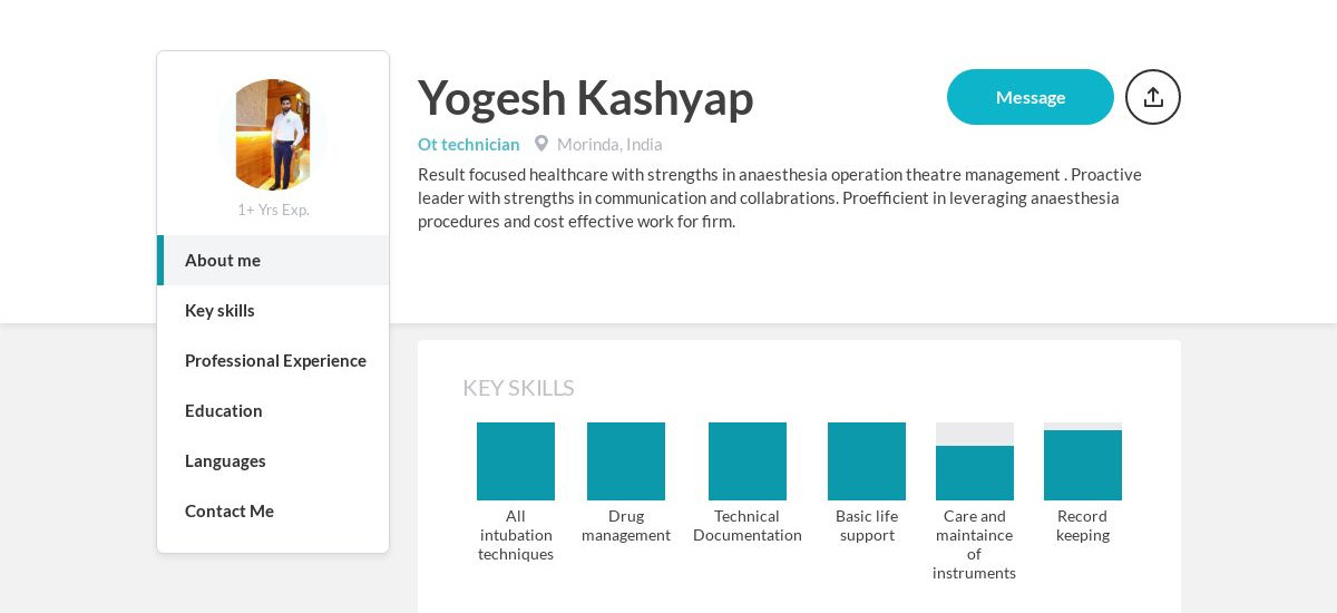 Yogesh Kashyap Online Resume | CraftmyCV