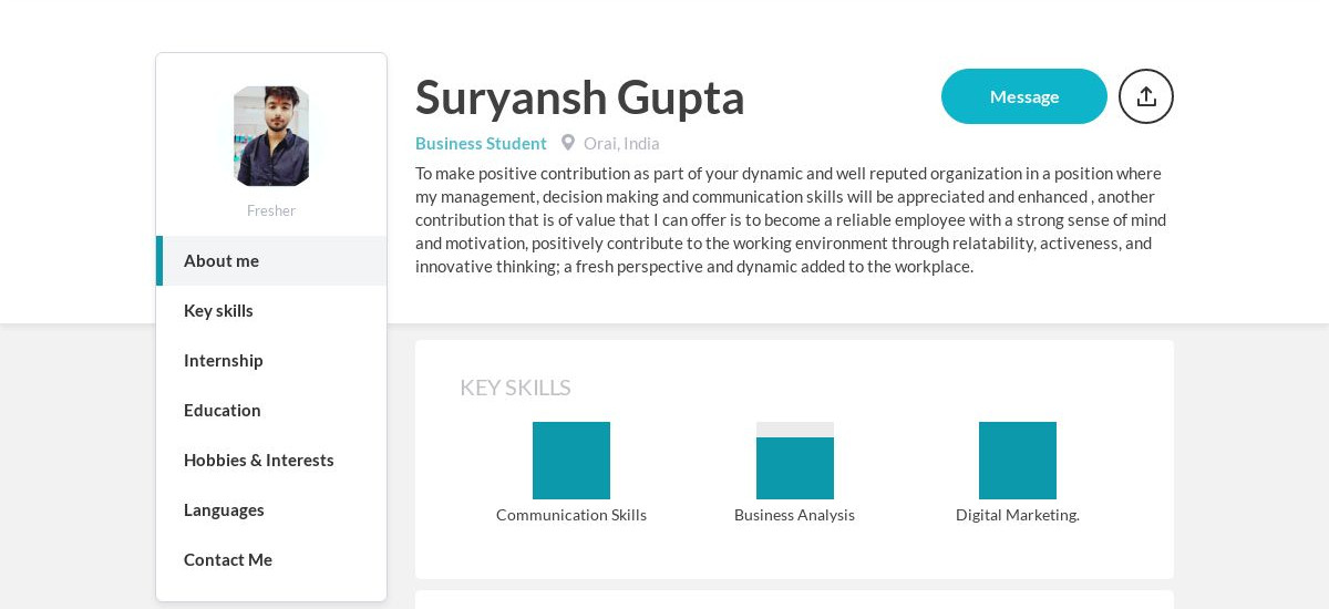 Suryansh Gupta Online Resume | CraftmyCV