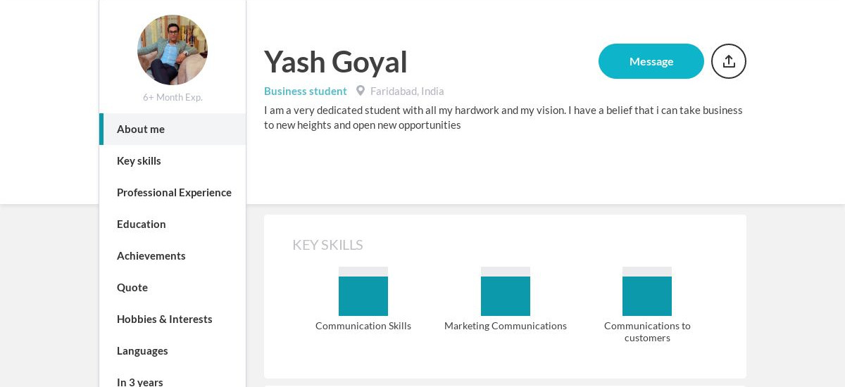 Yash Goyal Online Resume | CraftmyCV