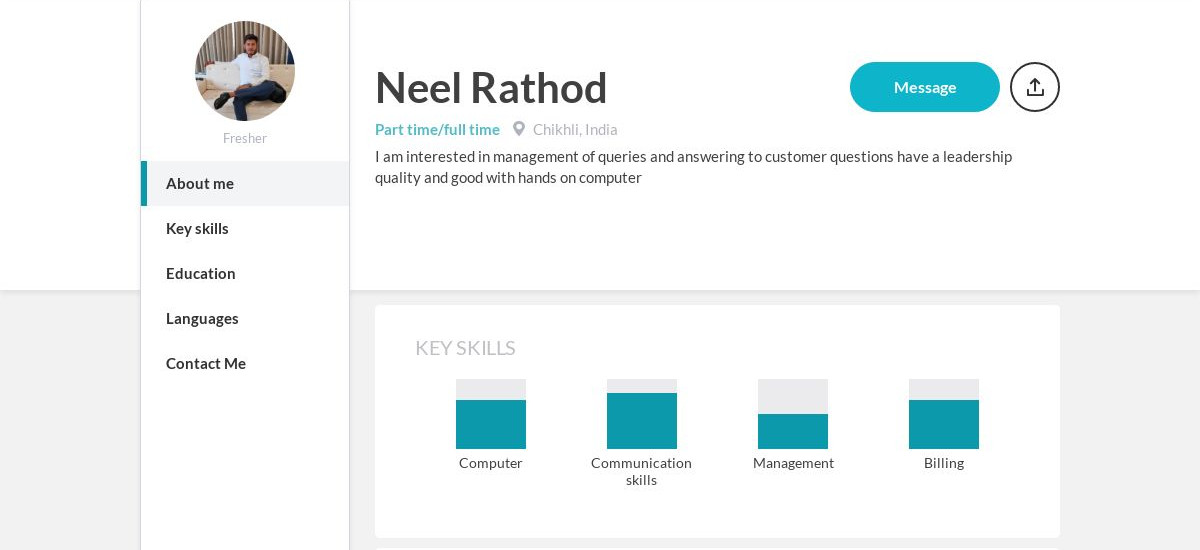 Neel Rathod Online Resume | CraftmyCV
