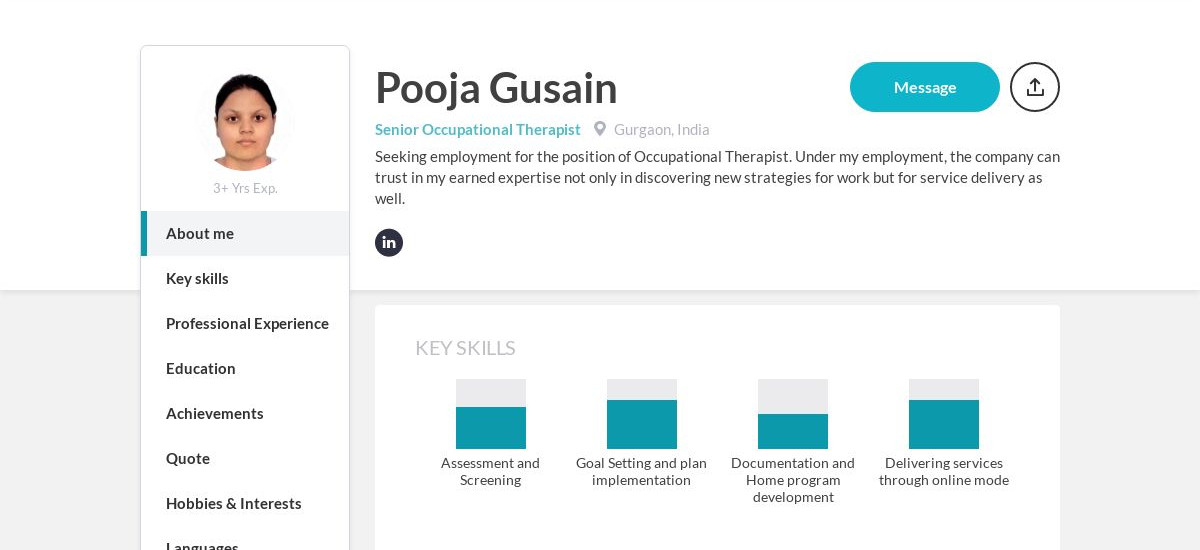 Pooja Gusain Online Resume | CraftmyCV