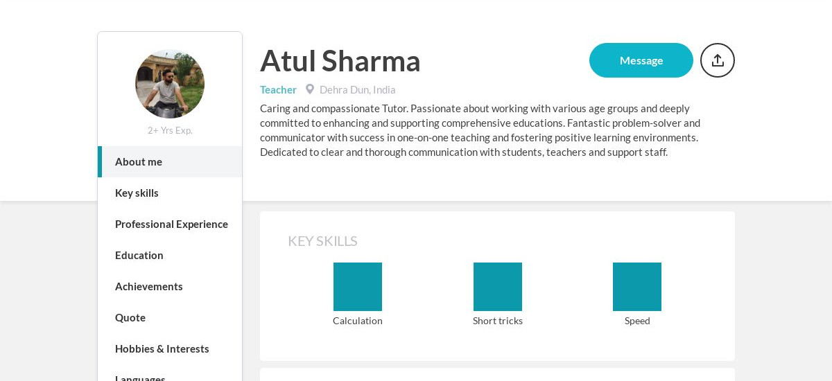 Atul Sharma Online Resume | CraftmyCV
