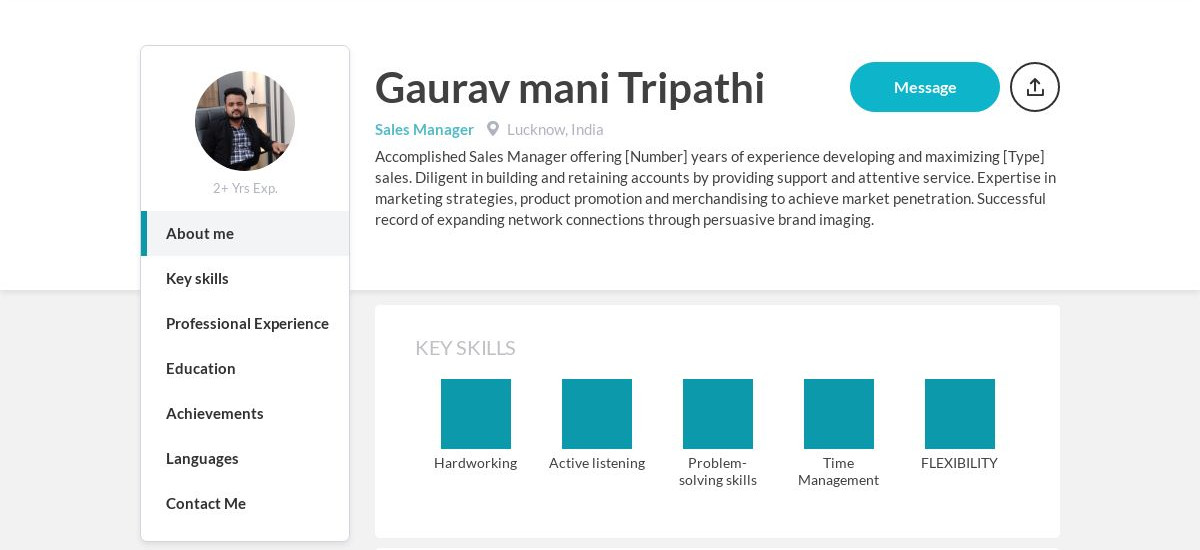 Gaurav mani Tripathi Online Resume | CraftmyCV