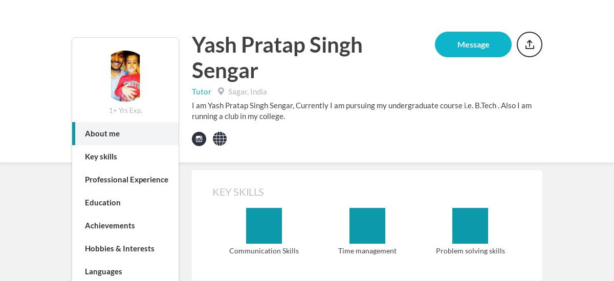 Yash Pratap Singh Sengar Online Resume | CraftmyCV